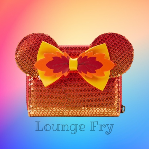 Loungefly | Bags | Lounge Fly Exclusive Disney Fall Minnie Mouse Sequin ...